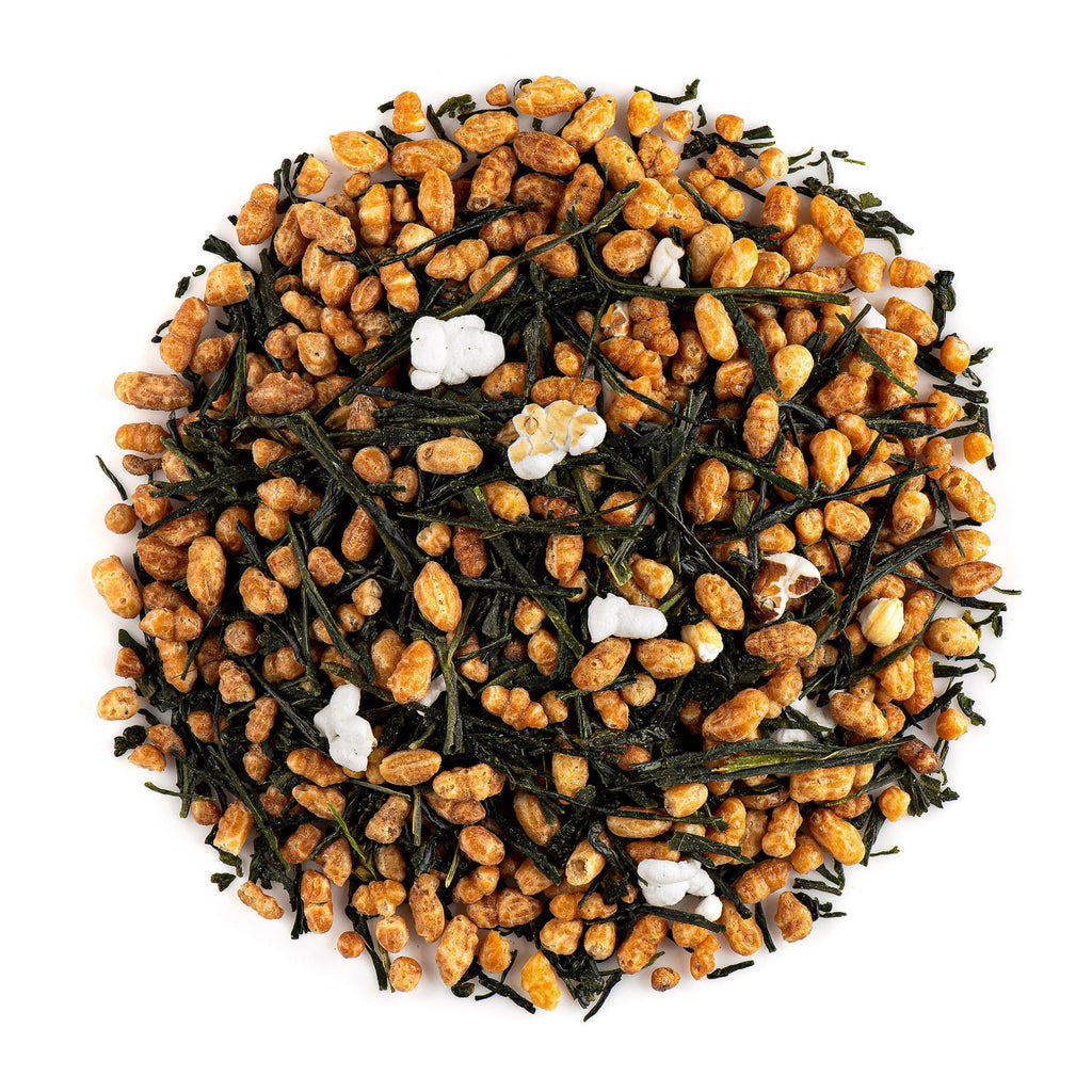 loose leaf genmaicha green tea