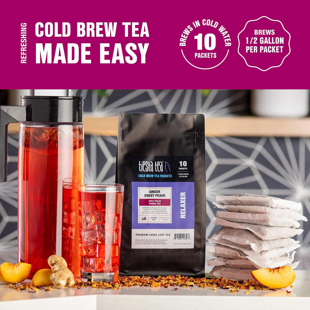 loose leaf ginger peach herbal tea