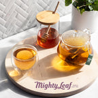 Loose leaf green tea convenience