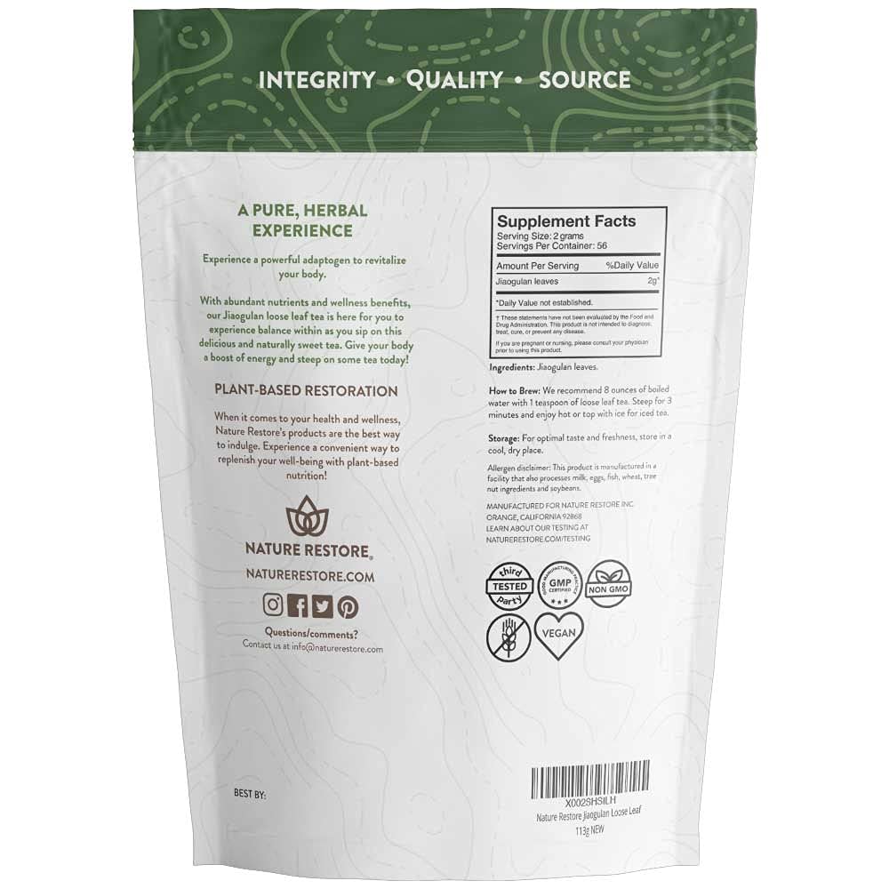 loose leaf Gynostemma tea benefits