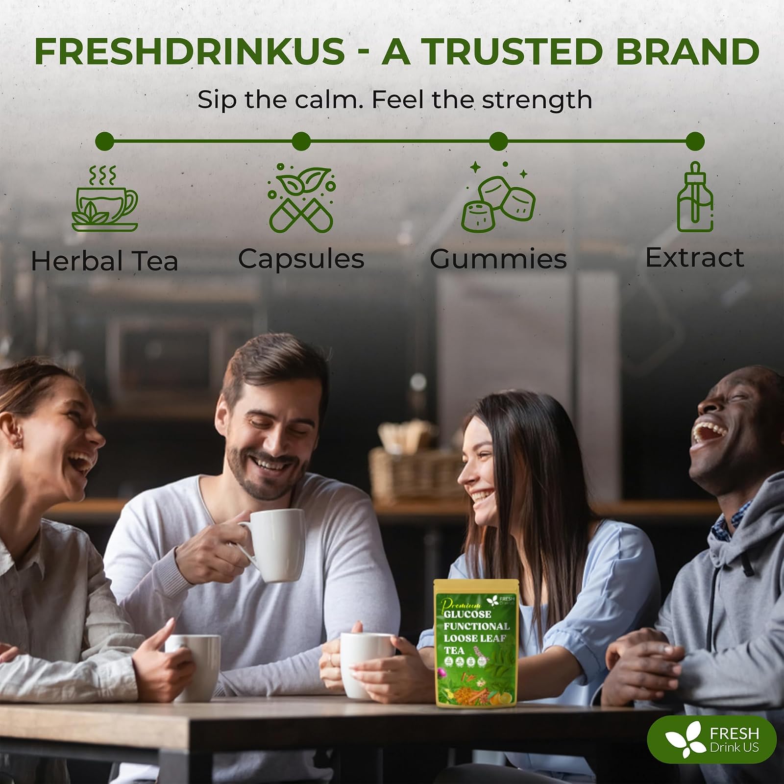 Loose leaf herbal tea for energy