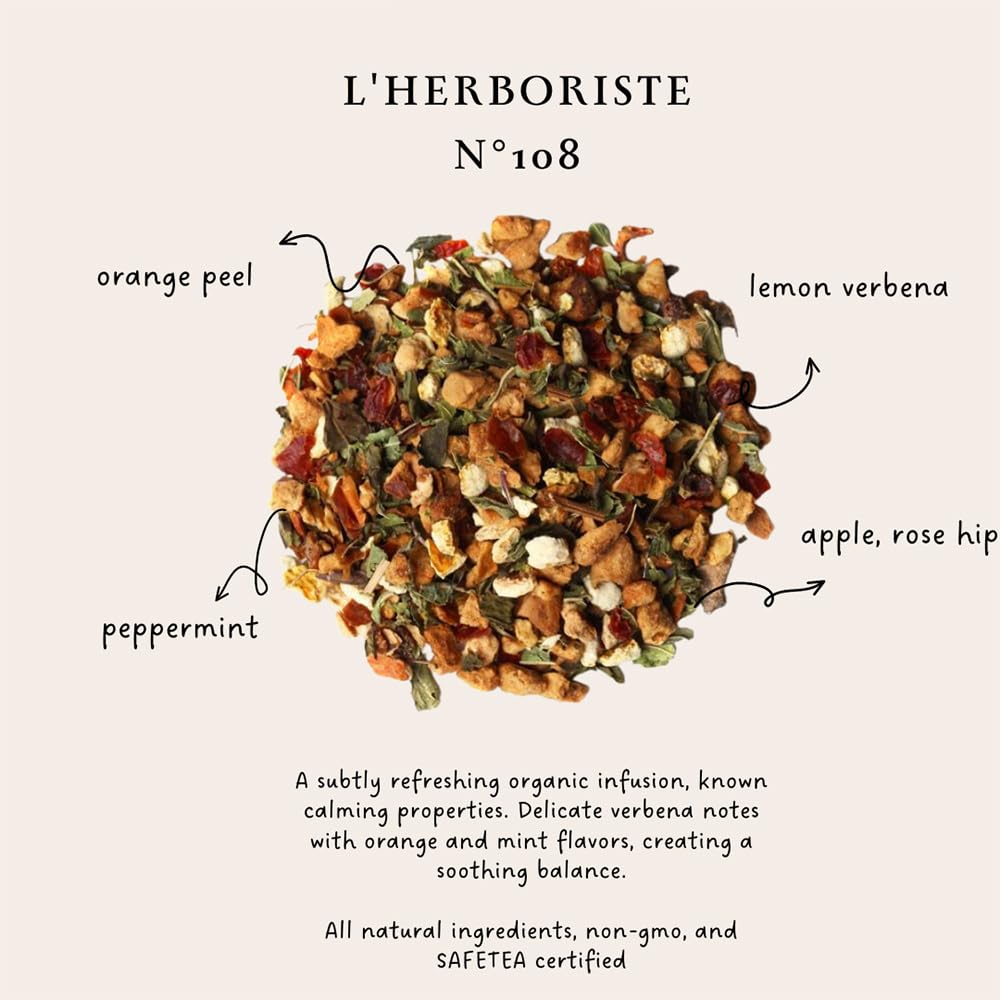 loose leaf herbal tea tin