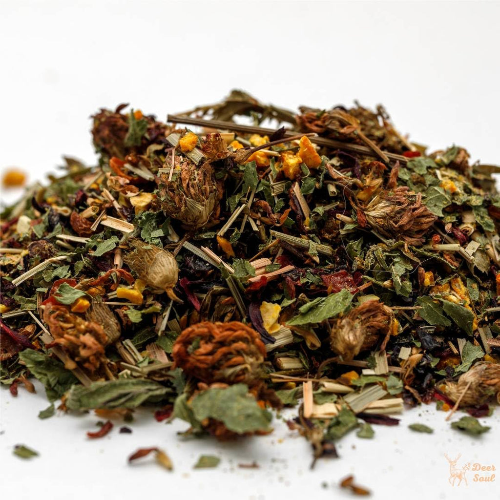 Loose leaf hibiscus tea for relaxation