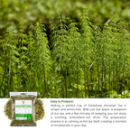 Loose leaf horsetail tea for brewing