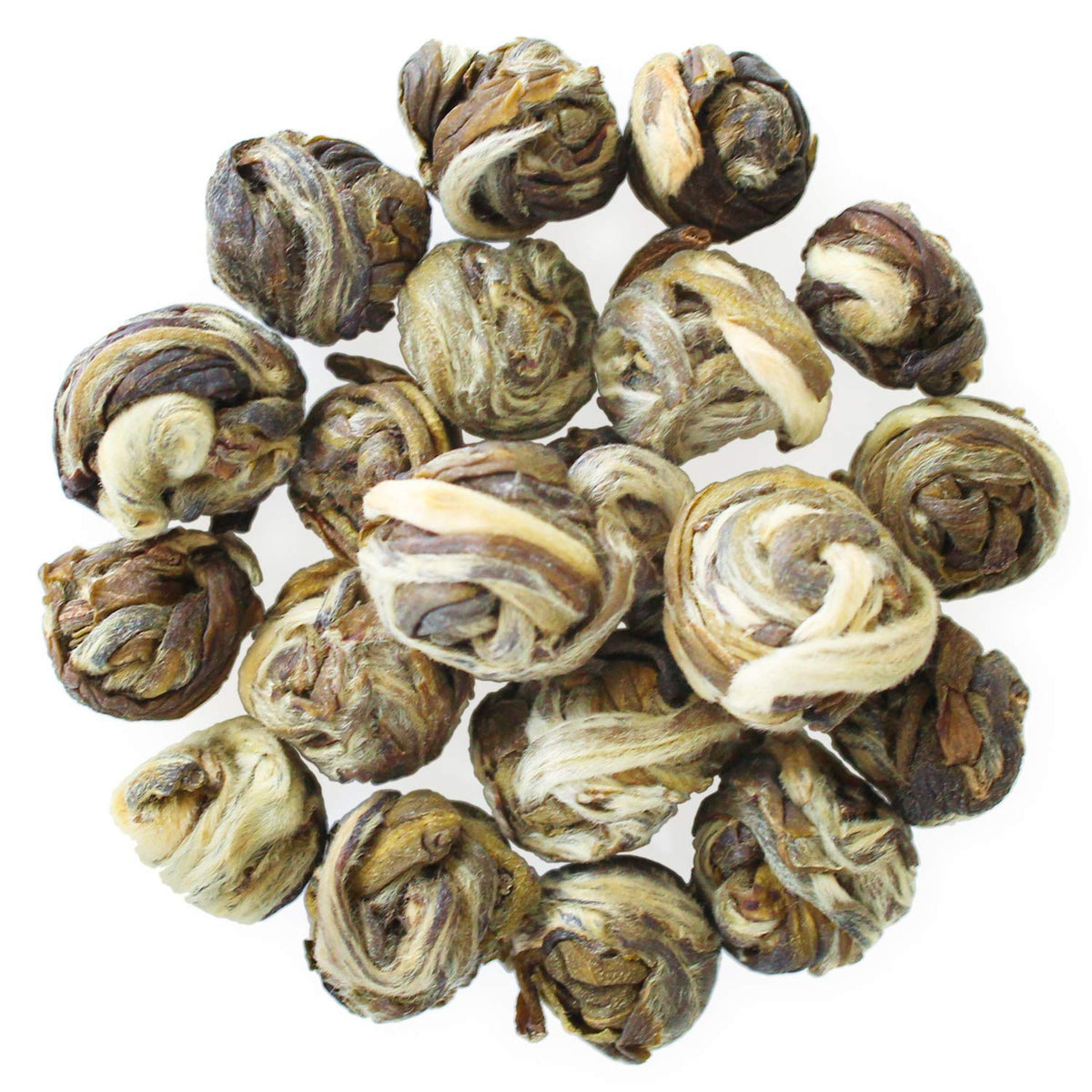 loose leaf Jasmine Pearls tea canister