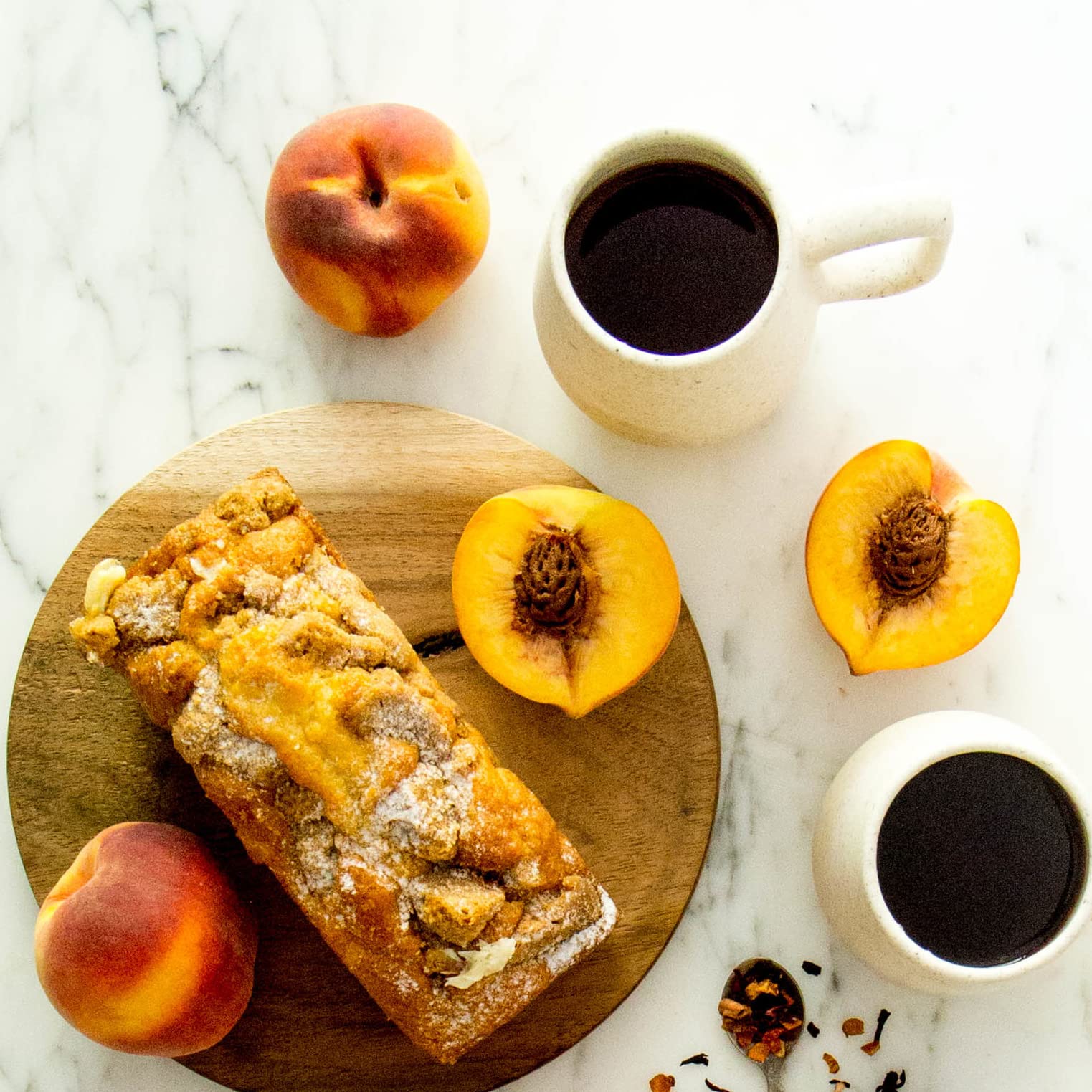 loose leaf peach fruit tea