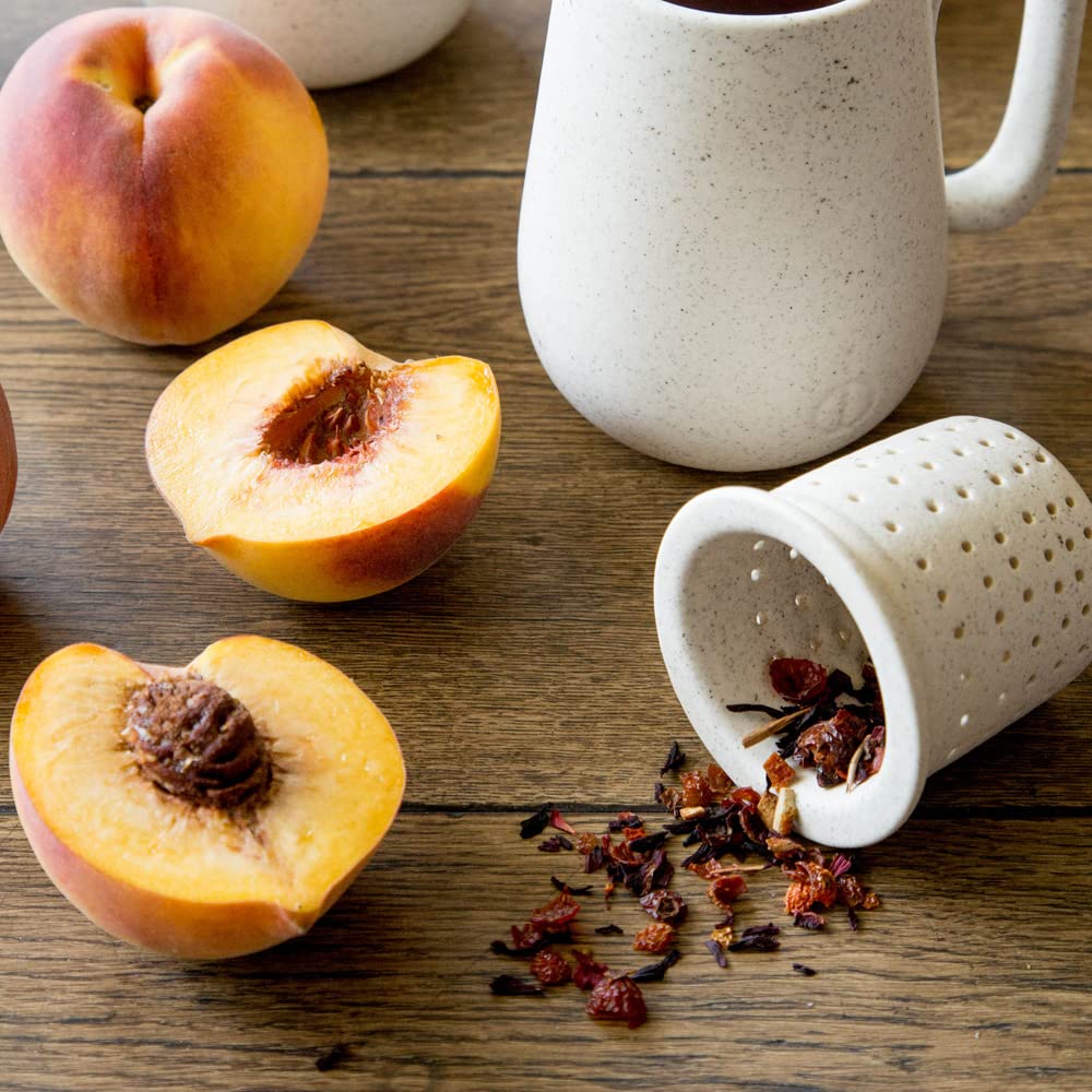 loose leaf peach herbal tea