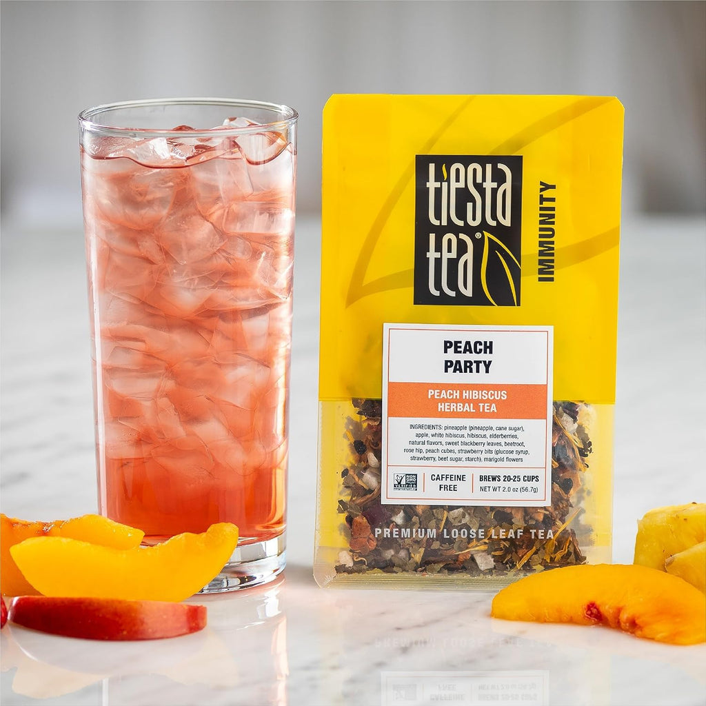 loose leaf peach hibiscus tea