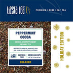 loose leaf peppermint cocoa tea blend