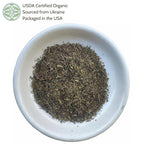 loose leaf peppermint herbal infusion