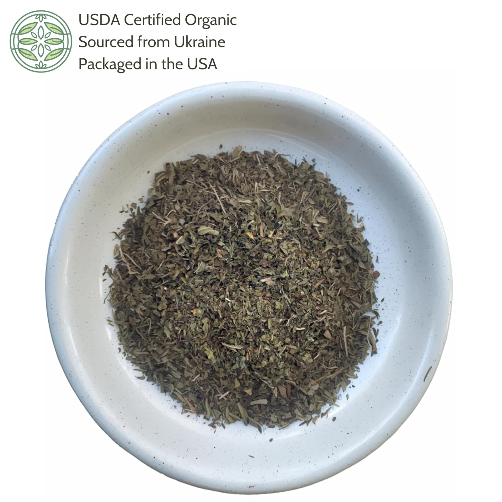 loose leaf peppermint herbal infusion