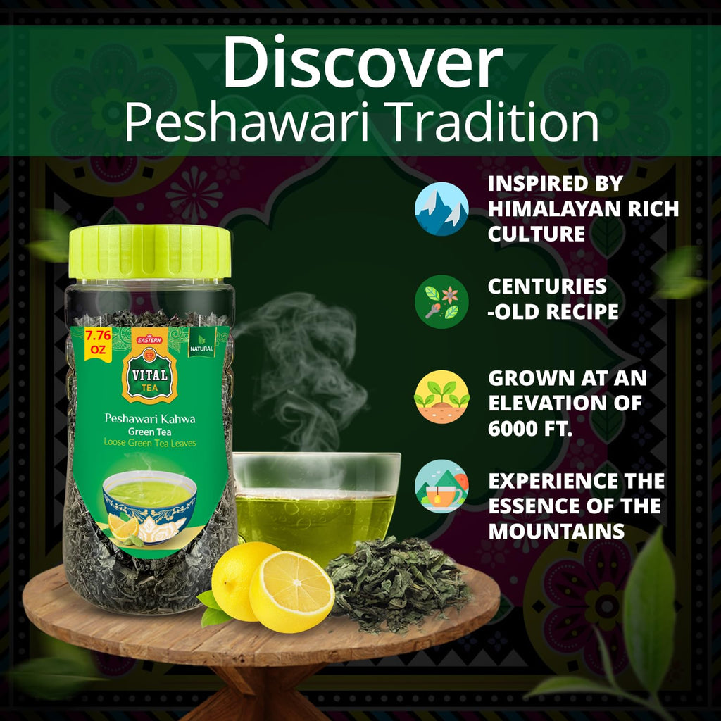 loose leaf Peshawari Kahwa jar