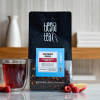 loose leaf raspberry herbal tea blend