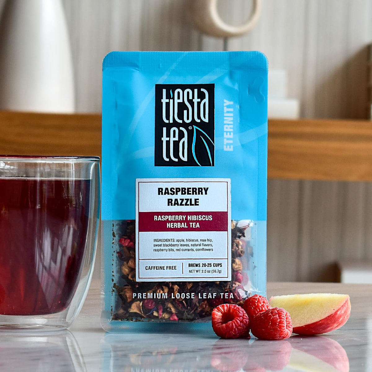 loose leaf raspberry tea blend