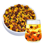 Loose leaf Snow Chrysanthemum tea brewing