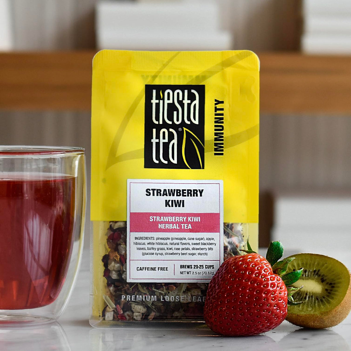 loose leaf strawberry kiwi tea