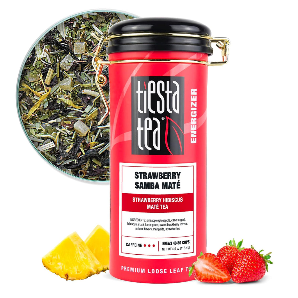 loose leaf strawberry samba mate tea