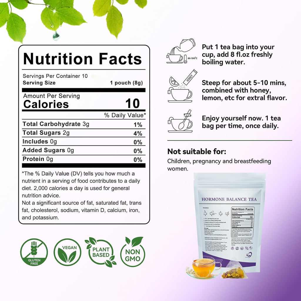 Loose leaf tea for hormone support
