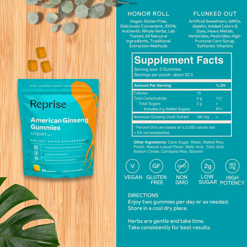 loquat flavored vegan ginseng
