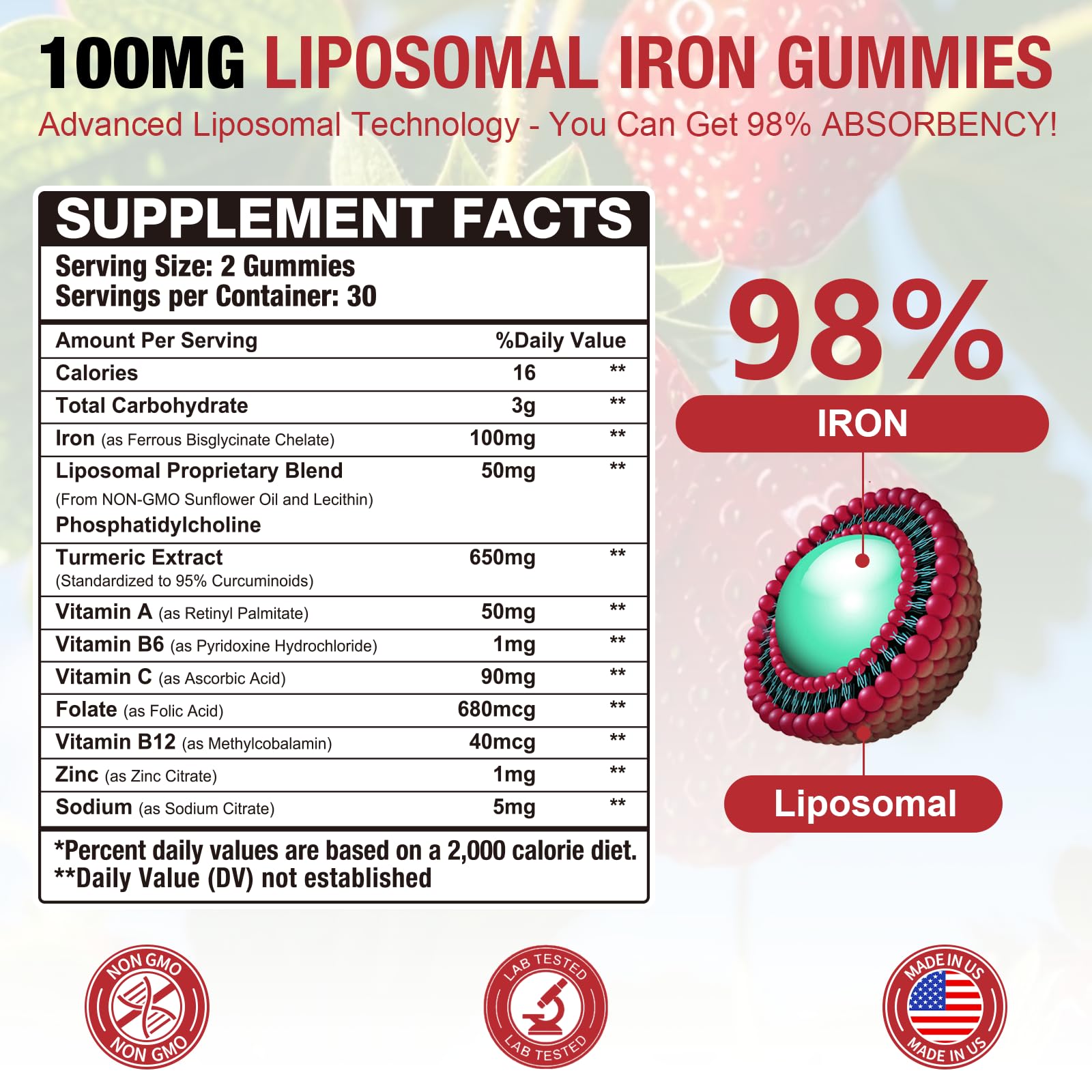 LotinYntu iron supplement for women
