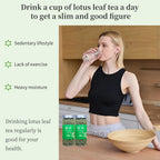 Lotus leaves tea for refreshing taste