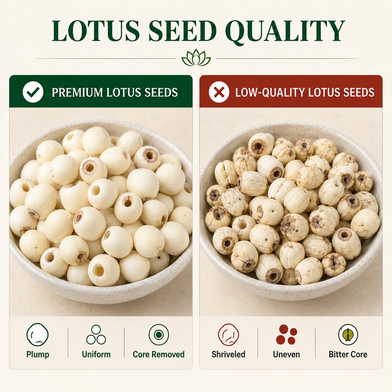 lotus seeds for herbal tea