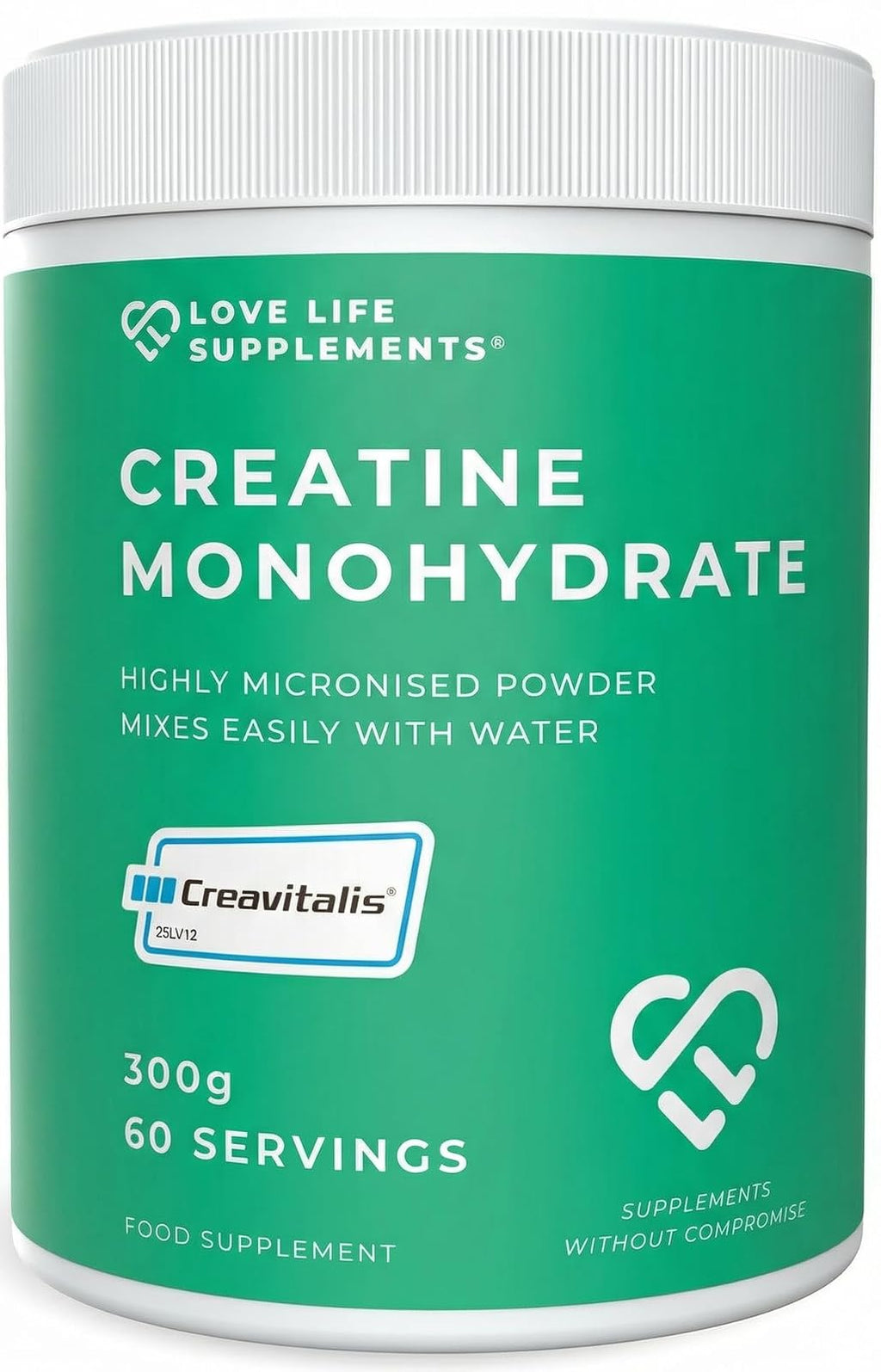 Love Life creatine monohydrate capsules