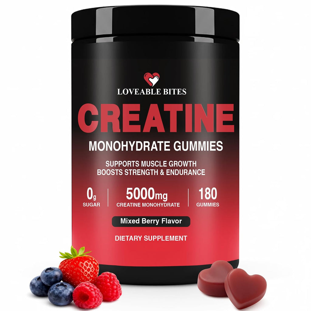 Loveable Bites creatine gummies for energy