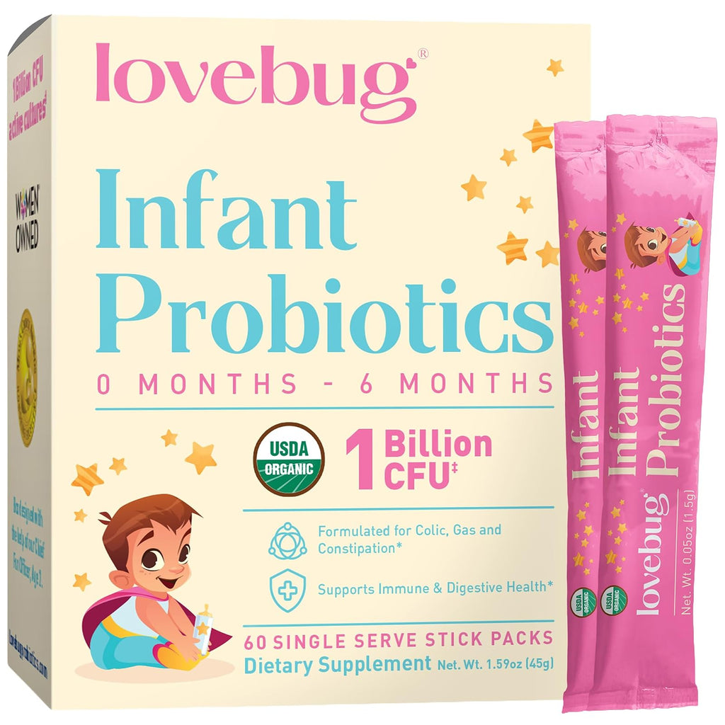 Lovebug infant probiotics powder packets