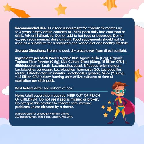 LOVEBUG kids probiotic powder packets