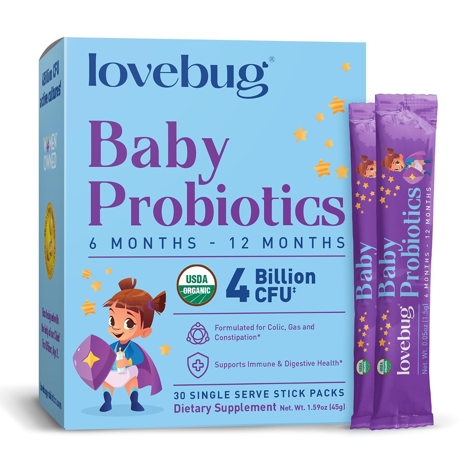 LOVEBUG organic baby probiotics