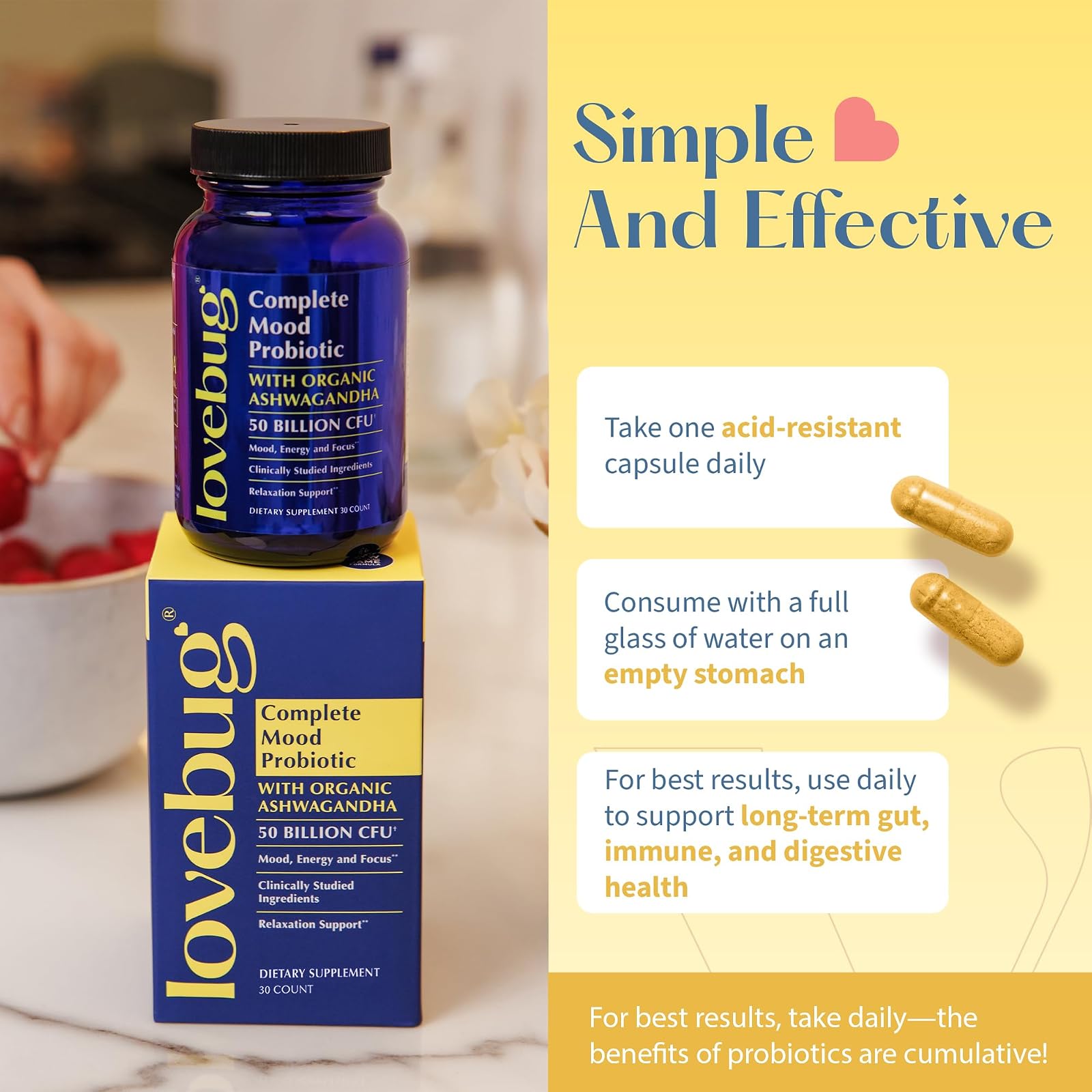LOVEBUG probiotics for emotional support