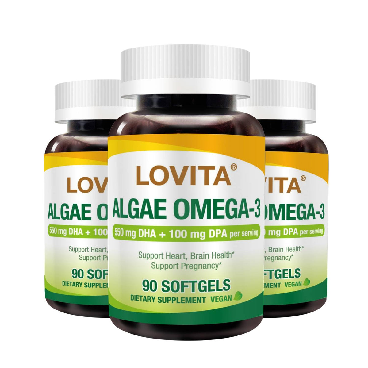 LOVITA algae omega-3 softgels