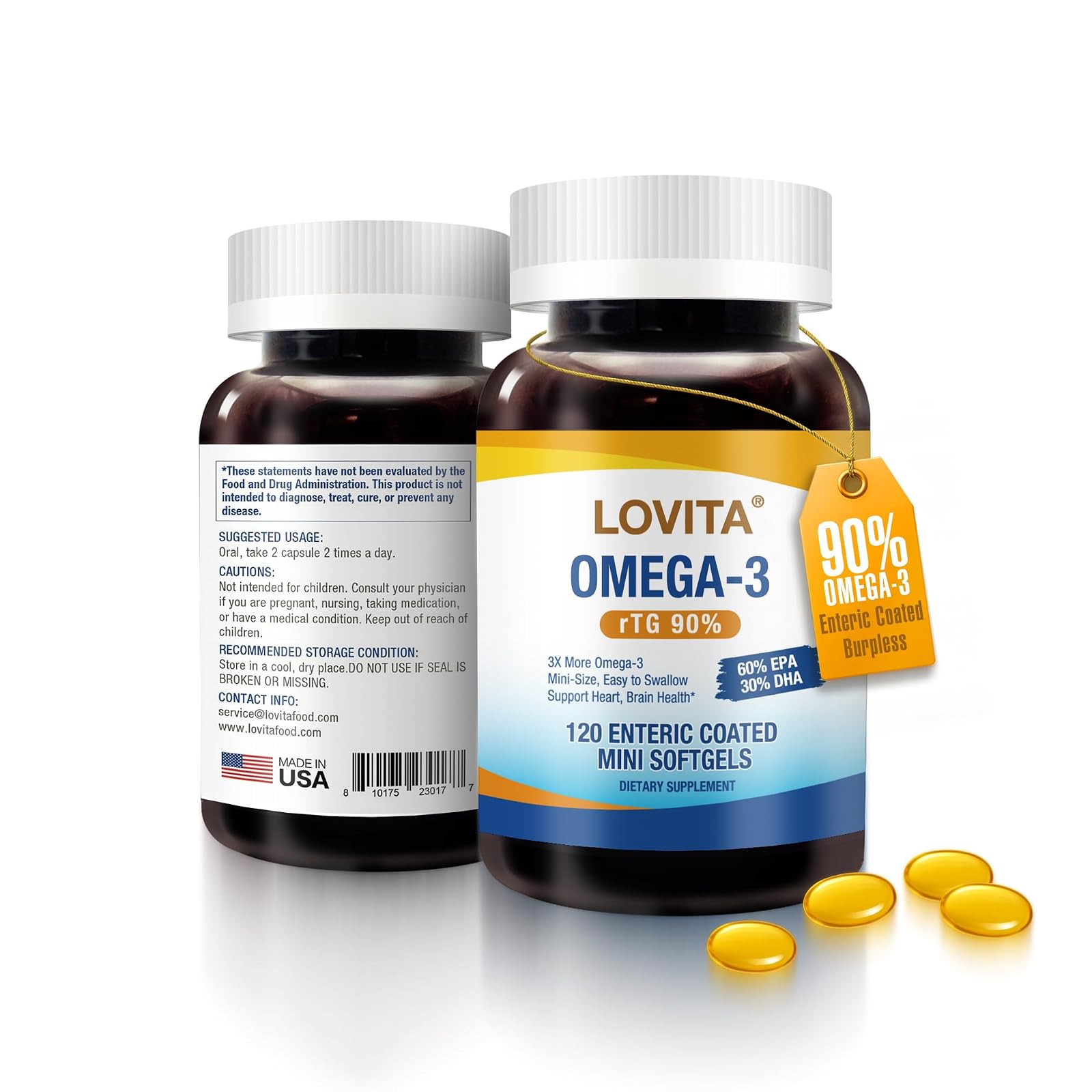 LOVITA fish oil softgels for adults