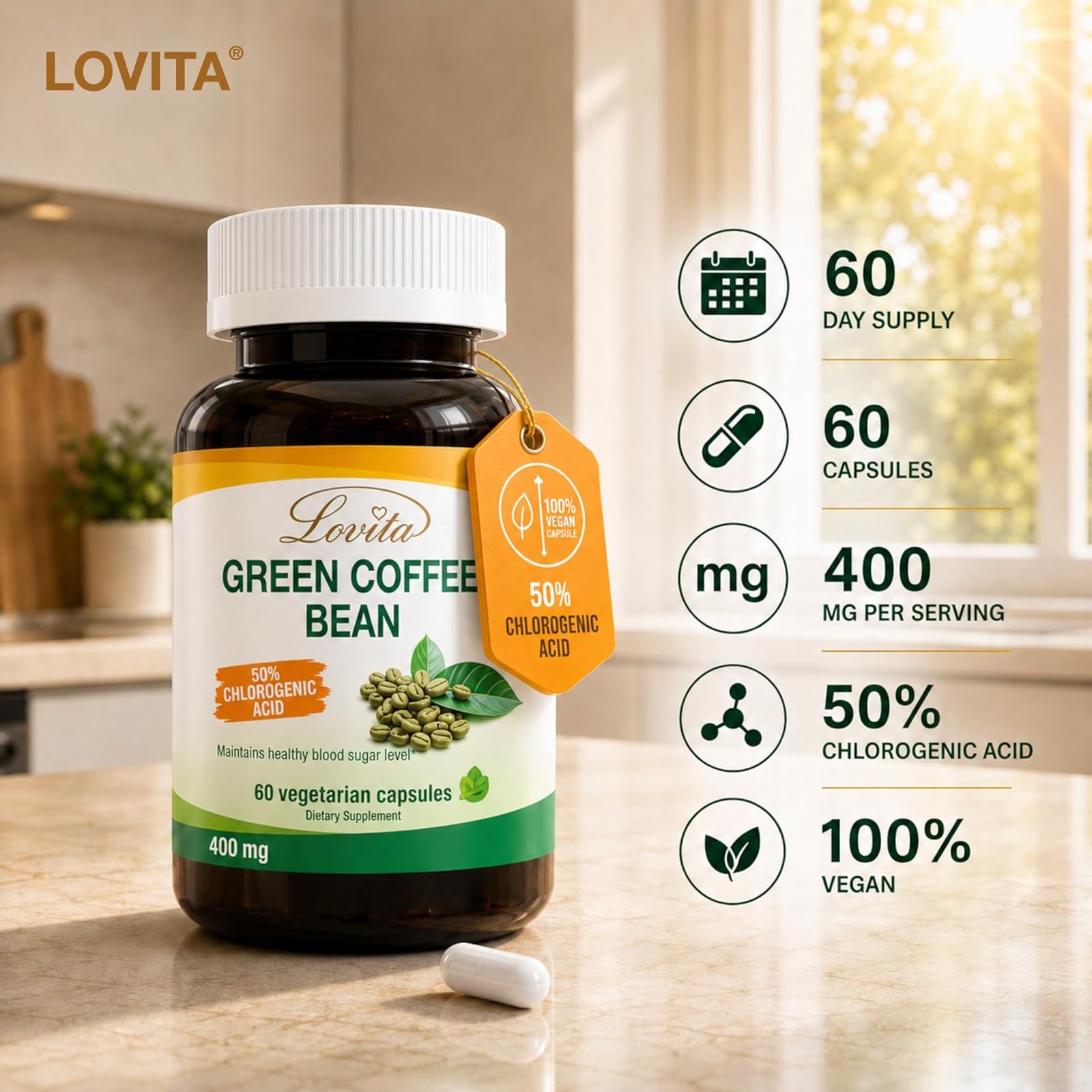 LOVITA green coffee for metabolism