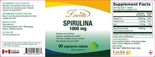 LOVITA spirulina for overall health