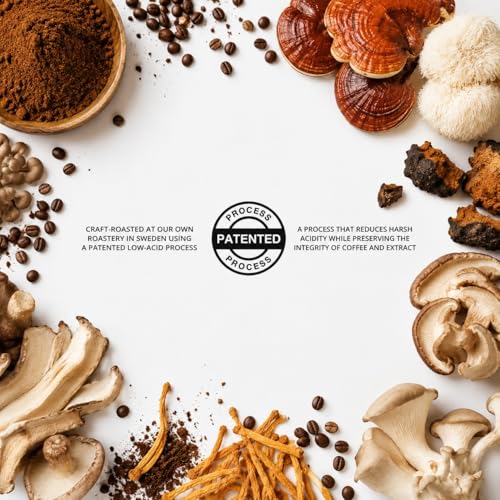 low-acid mushroom coffee for digestion