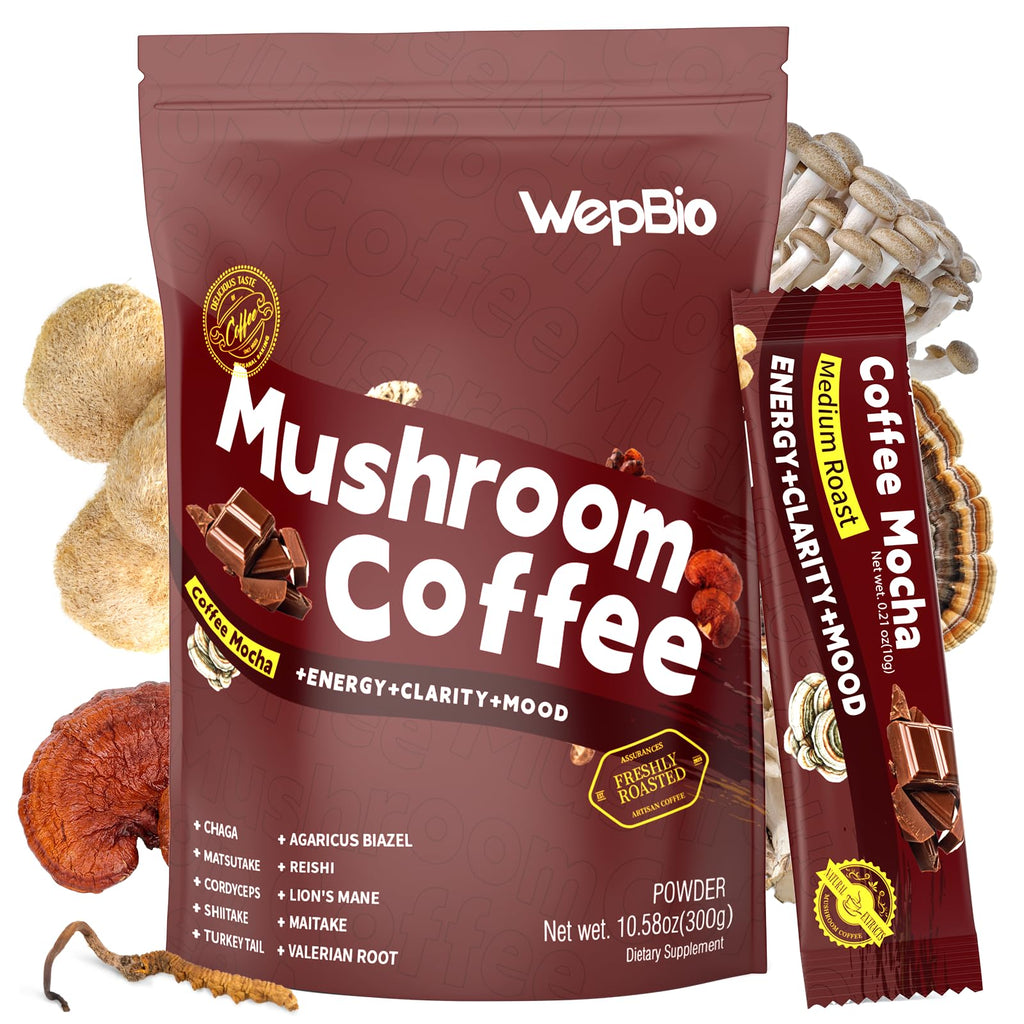 low caffeine mocha mushroom coffee