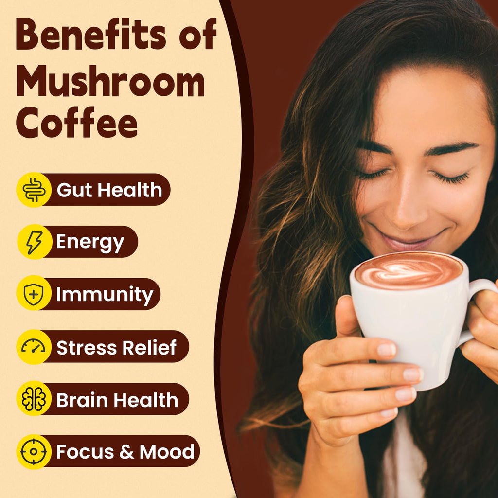 low caffeine mushroom coffee benefits
