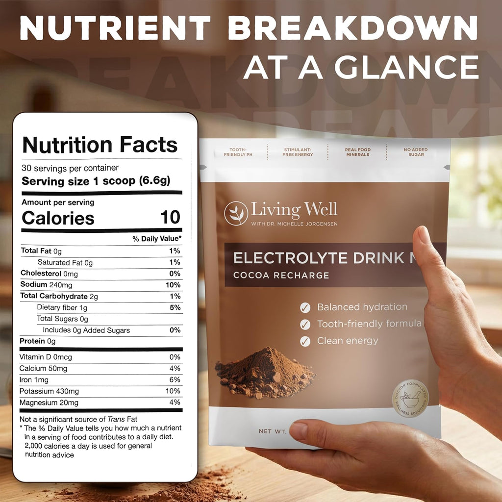 low-calorie chocolate electrolyte supplement