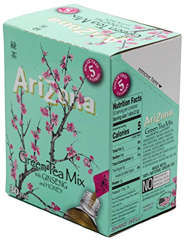 low calorie green tea beverage