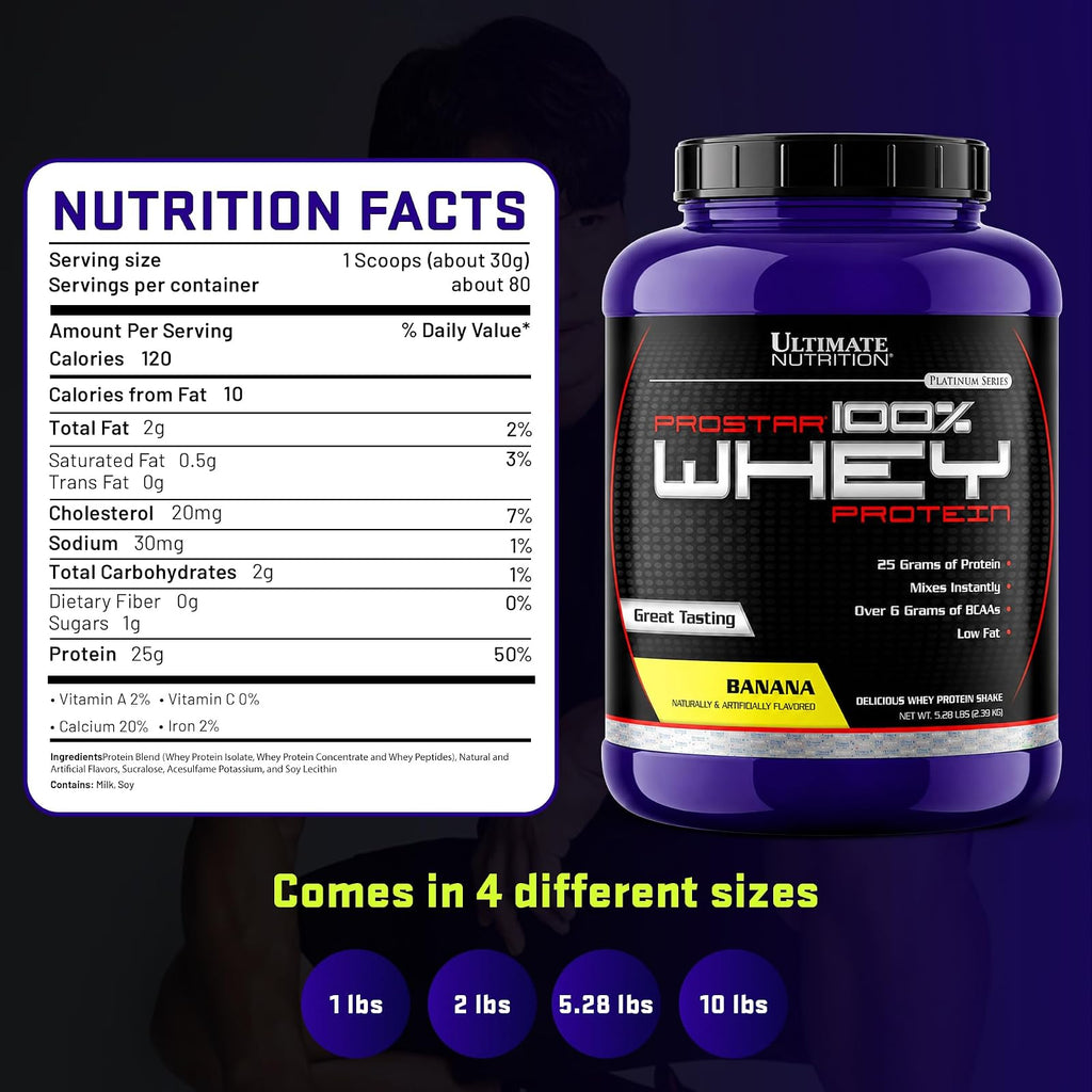 low-carb banana whey protein supplement