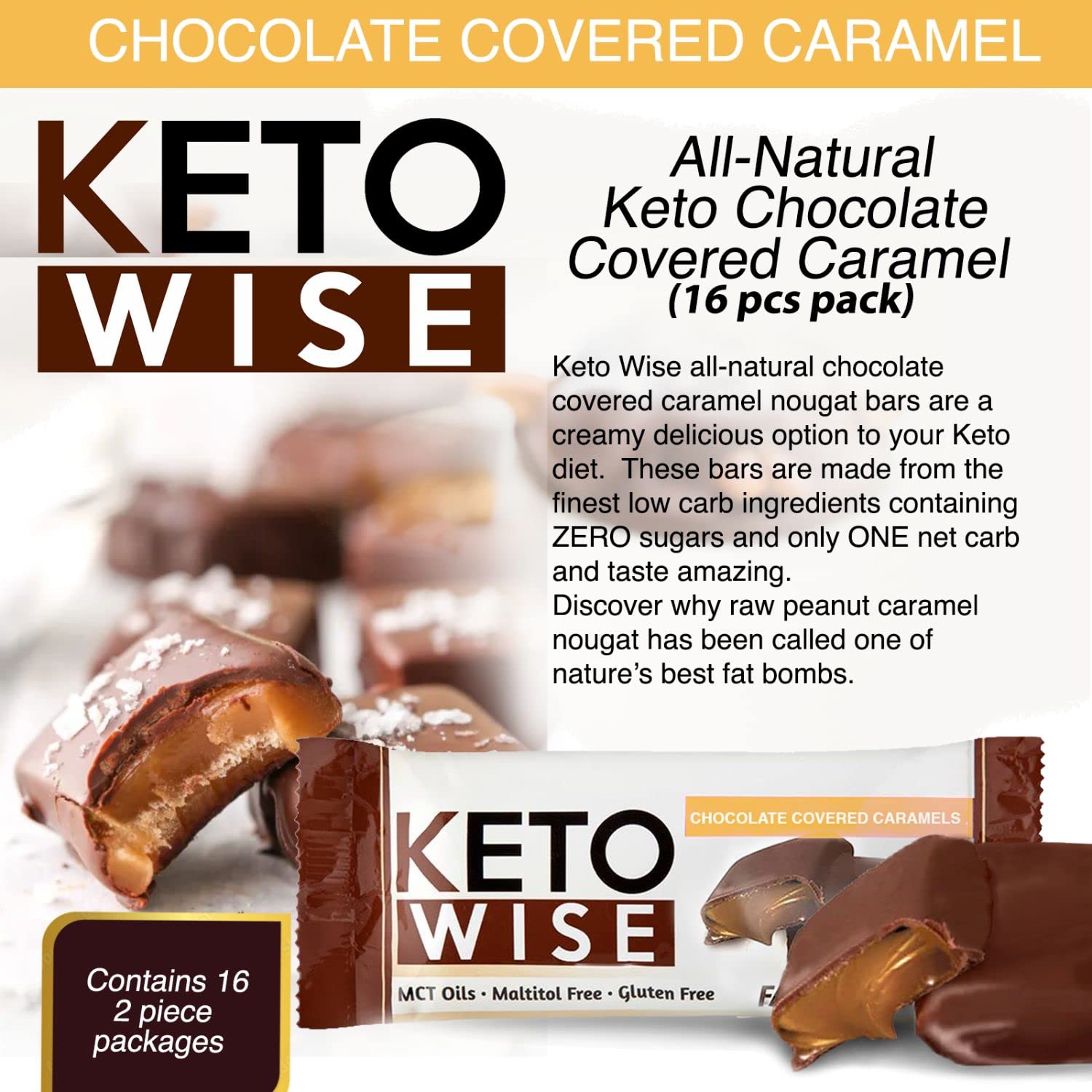 low carb chocolate caramel treats