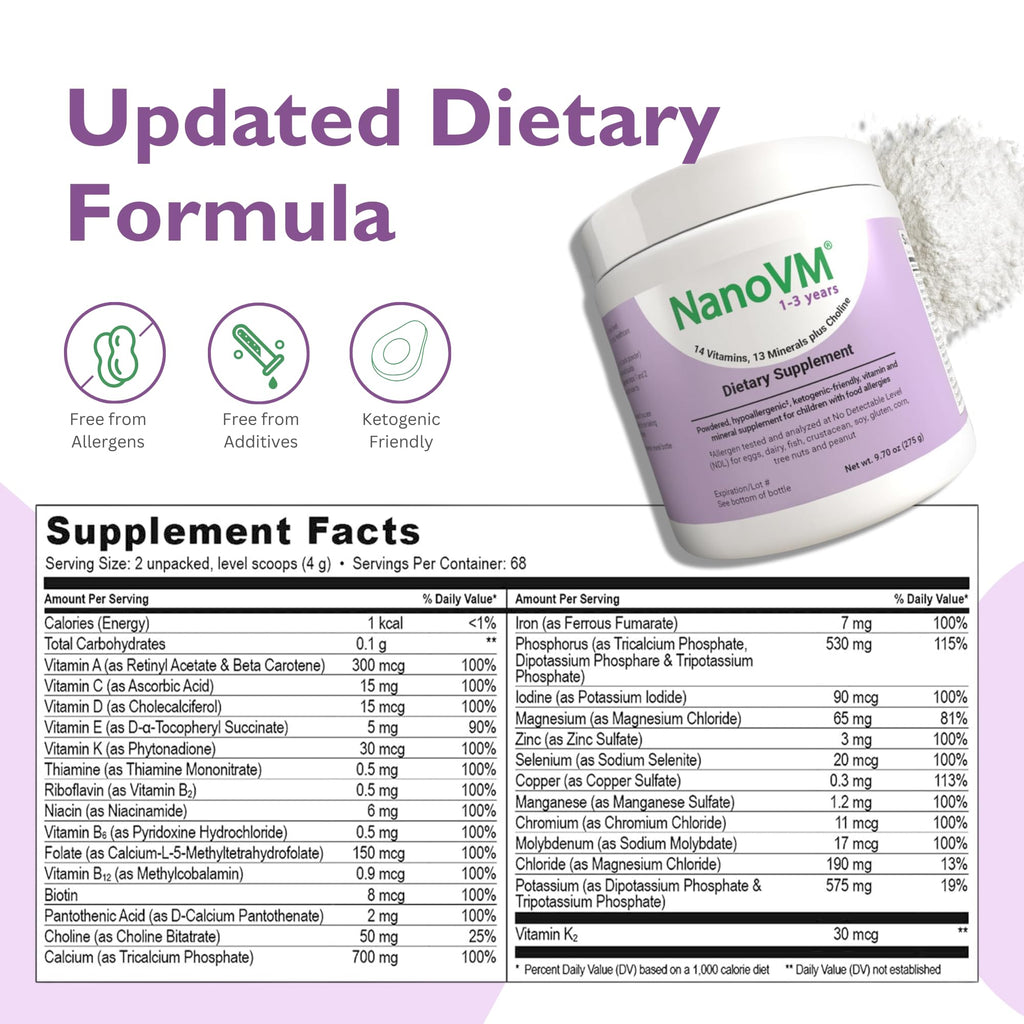 low-carb multivitamins for young children