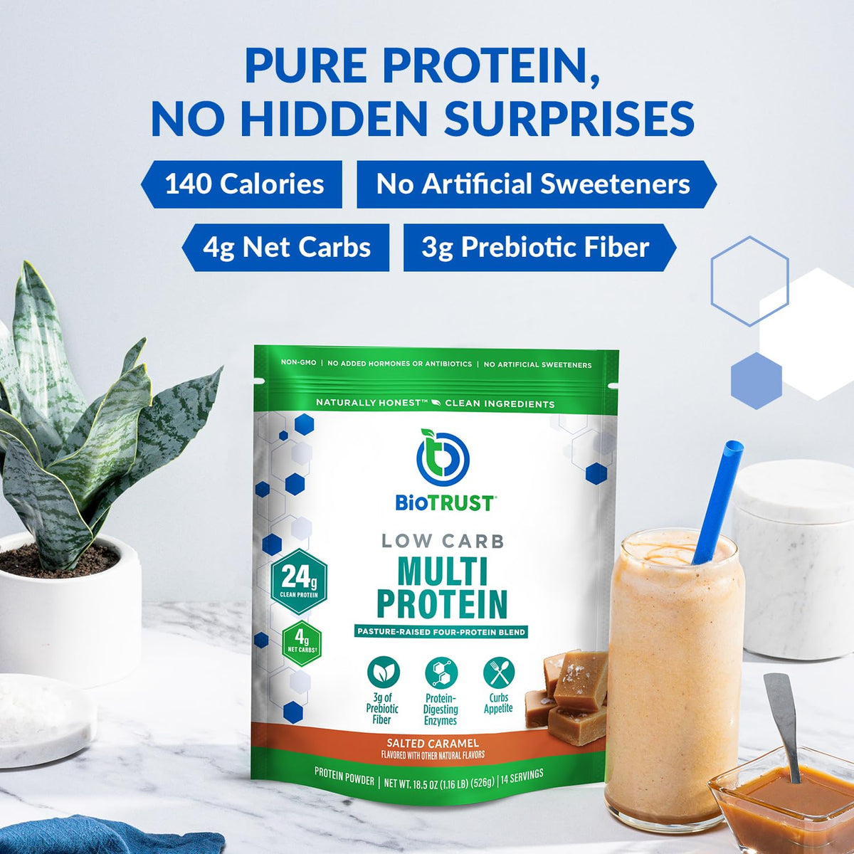 Low carb protein powder for weight management