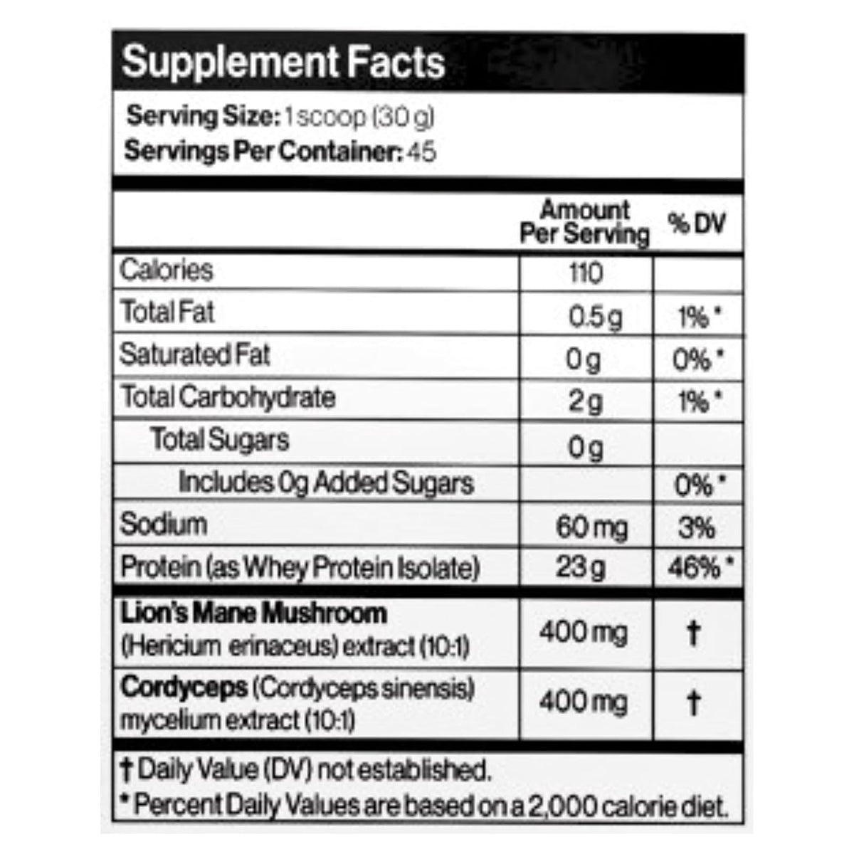 Low-carb whey isolate for fitness