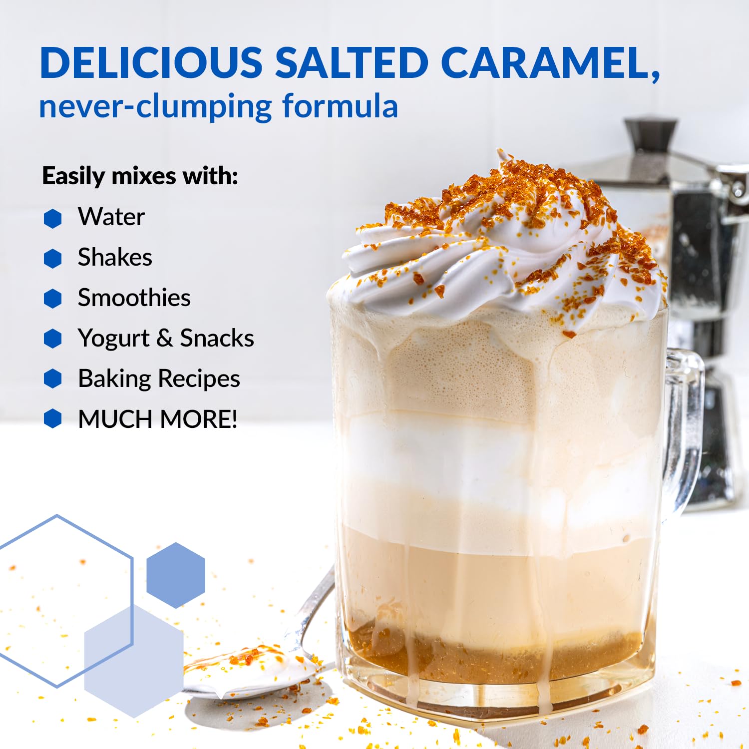 Low carb whey protein for healthy snacking