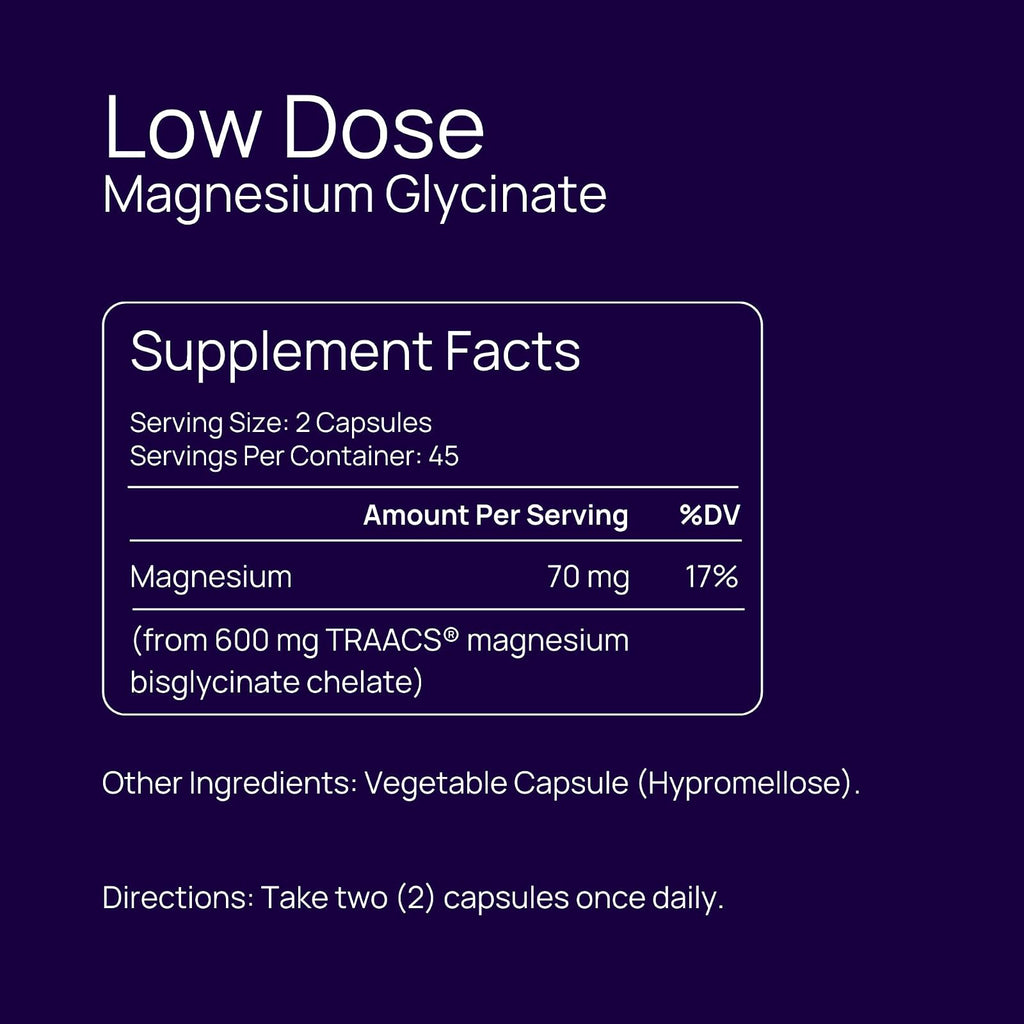 low dose magnesium for relaxation