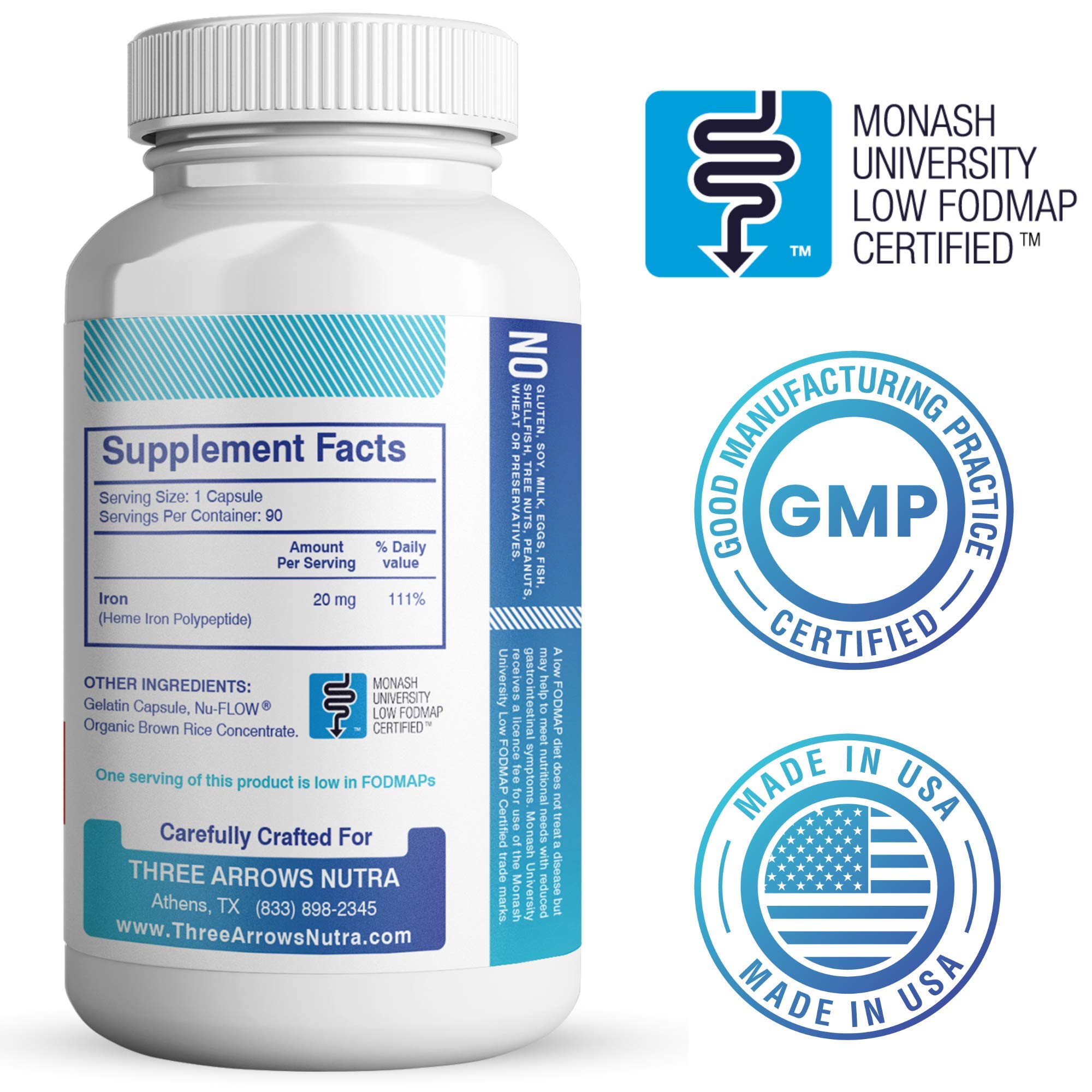 low FODMAP iron for sensitive stomachs