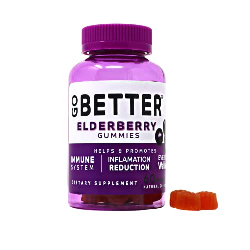 Low sugar elderberry vitamin gummies